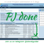 O Level Project Guide: Submission, Topics, and Tips
